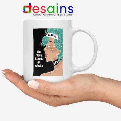 No More Black and White Mug Black Lives Matter - Desains.com