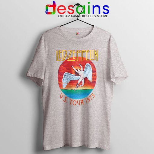 North American Tour 1975 Merch Tshirt Led Zeppelin - Desains.com
