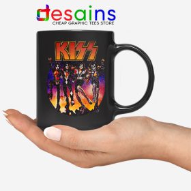 Kiss The Rock Band Vintage Mug Music 7 - Desains.com